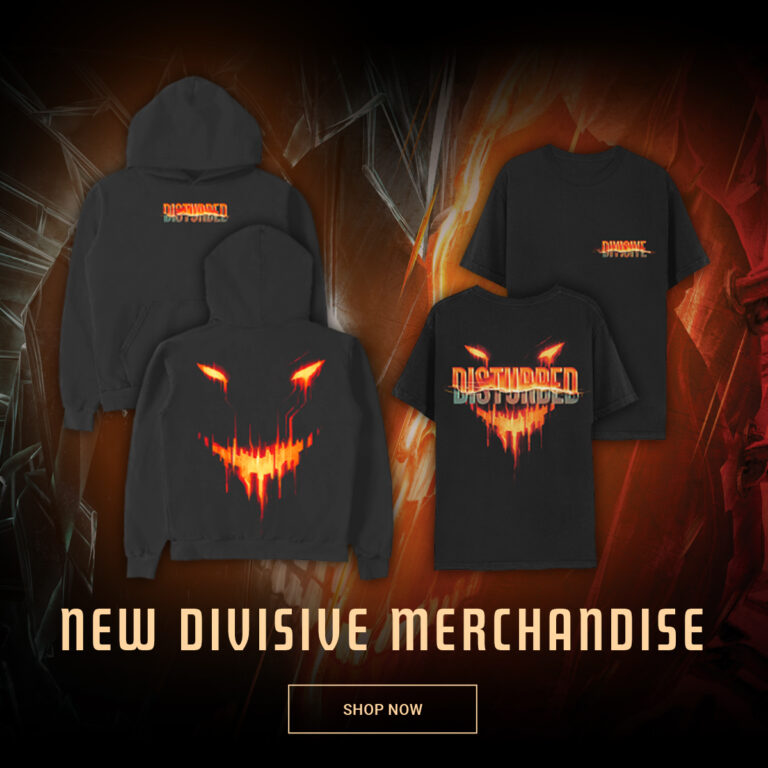 New ‘Divisive’ Merch – Disturbed